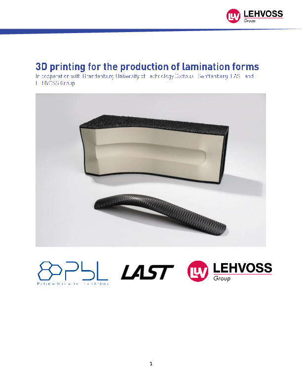 LUVOSINT®, LUVOPRINT® and LUVOCOM® 3F | 3D Printing Materials | LEHVOSS ...